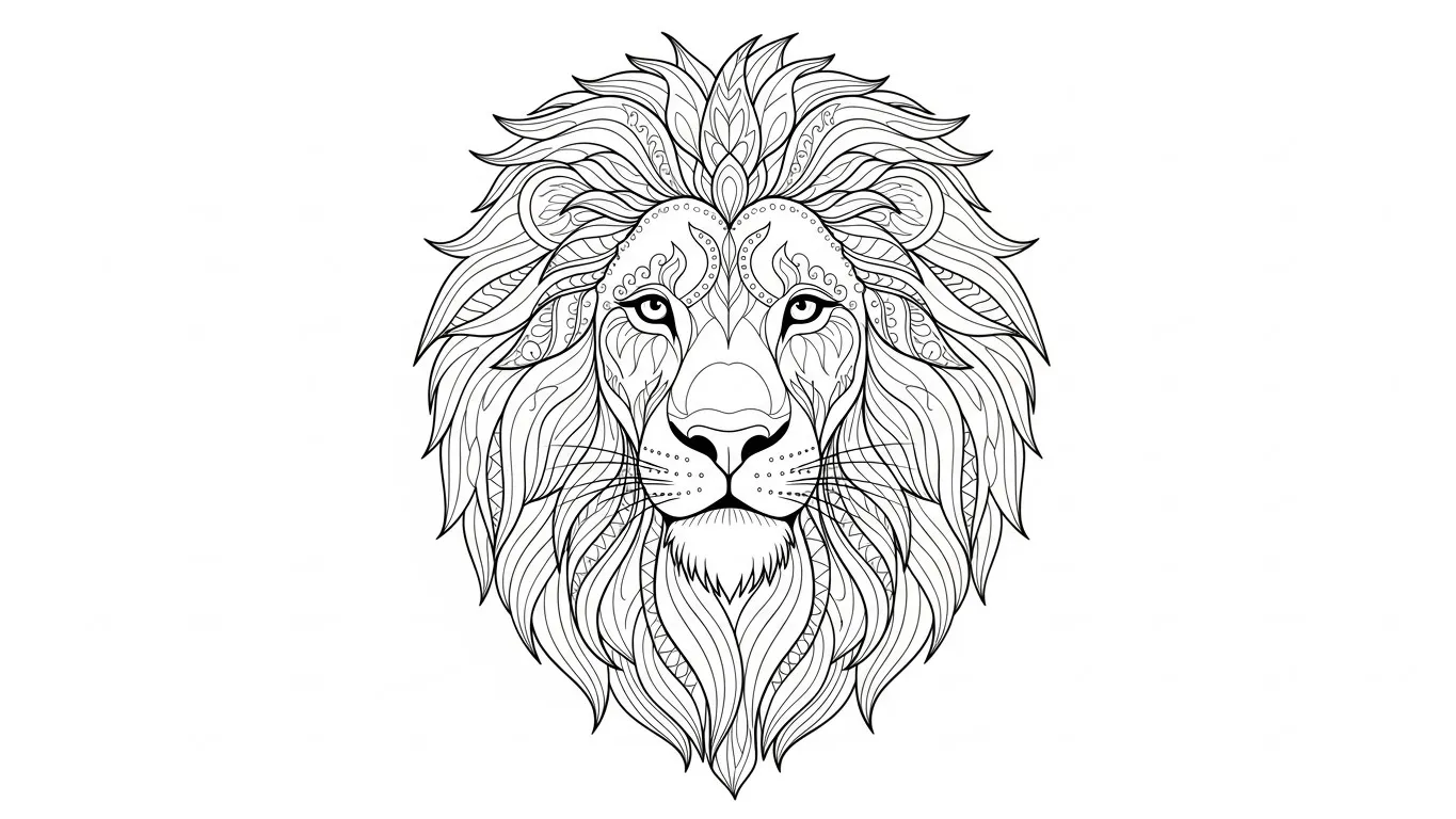 24 Animals Adult Coloring Pages Featuring Cute and Majestic Designs