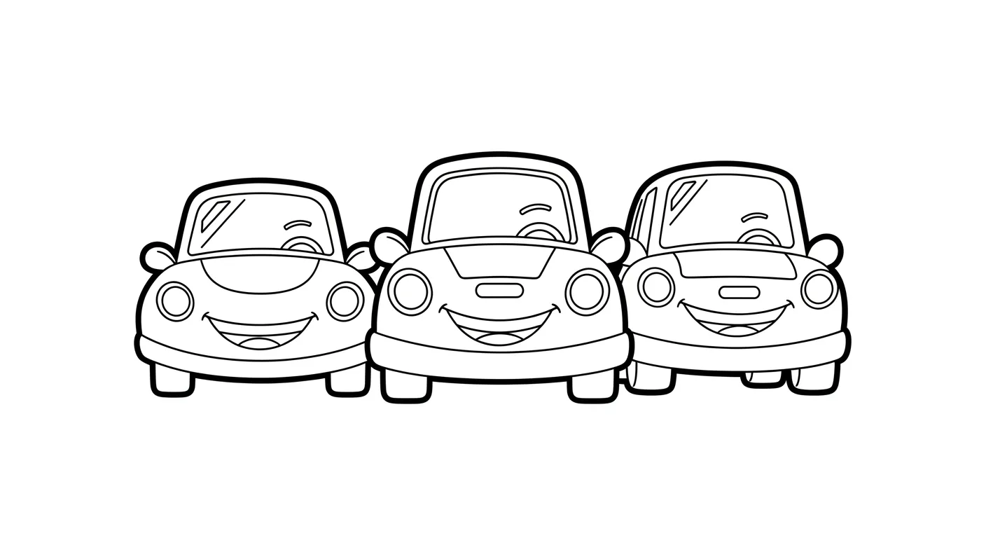 25 Fun Car Coloring Pages for Car Loving Kids
