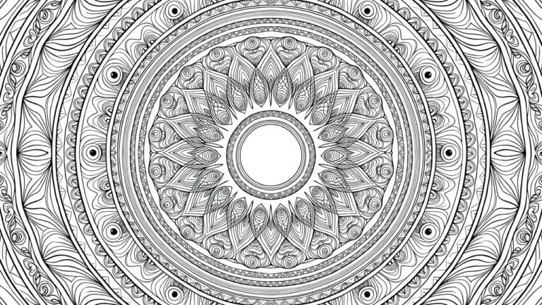 21 Trippy Coloring Pages for a Psychedelic Art Experience