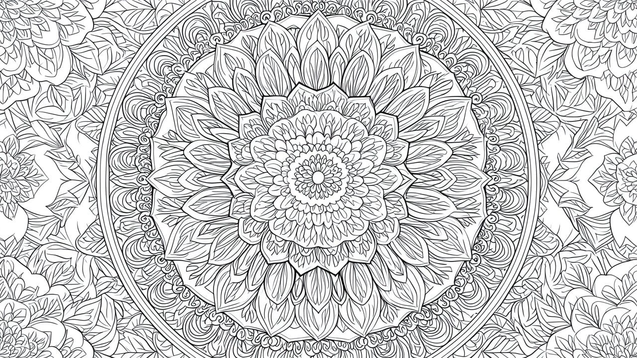 22 Simple Coloring Pages for Effortless Stress Relief